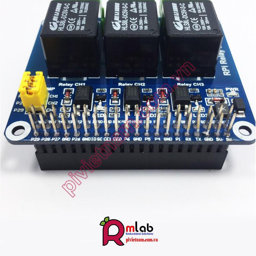 Module Relay 3 kênh Raspberry Pi - Waveshare